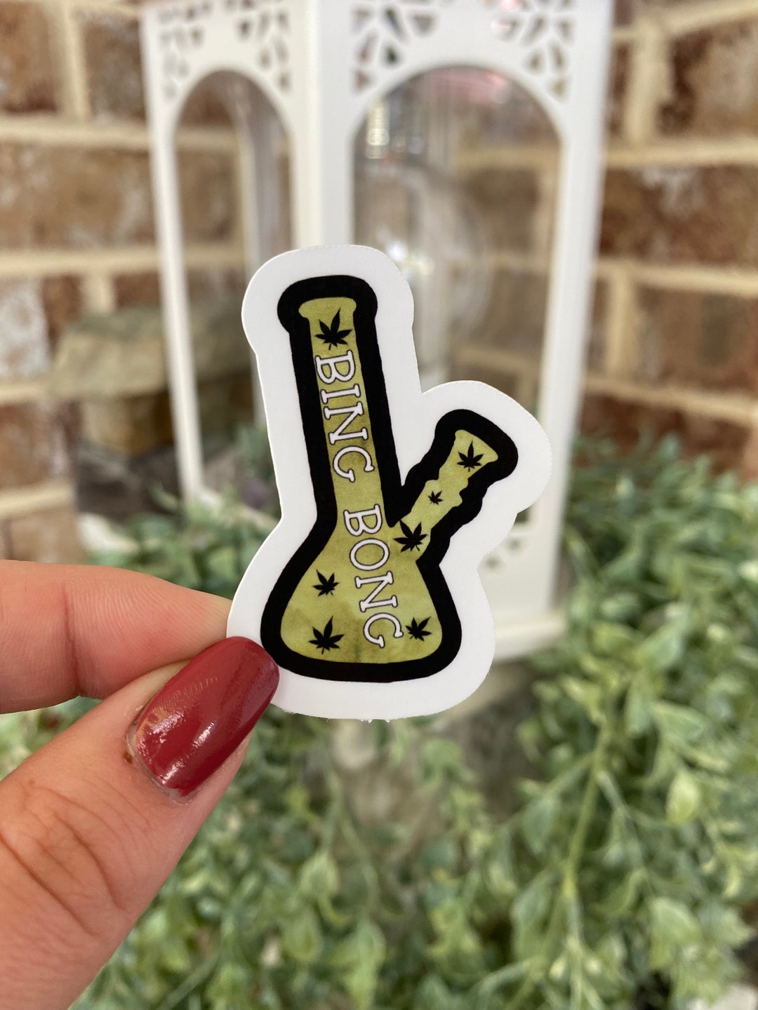 Buy Bing Bong Weed Aesthetic Sticker Decal Stoner Aesthetic Sticker 420 ...