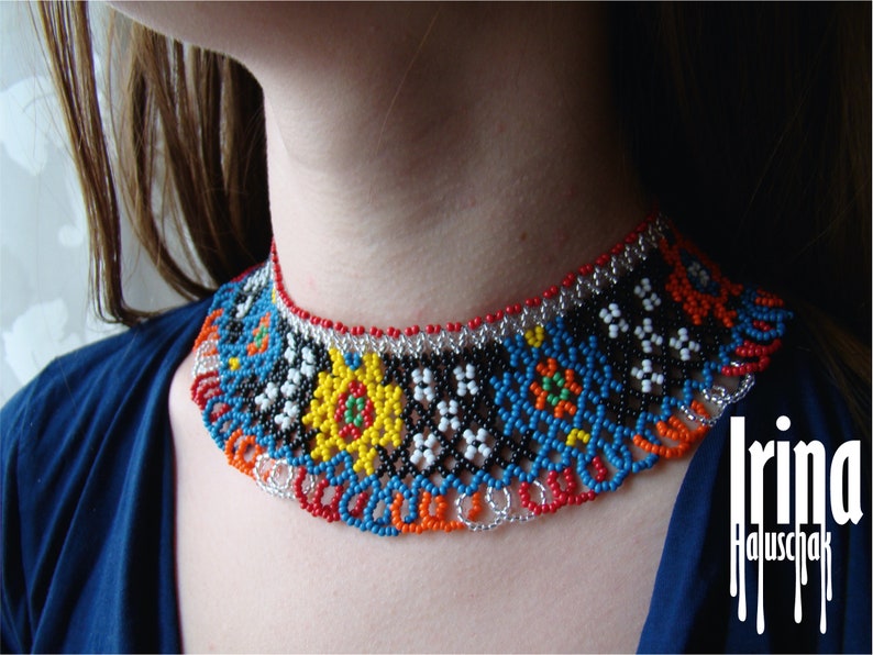 Traditional Ukrainian Jewelry Ukraine Beaded Necklace Boho - Etsy