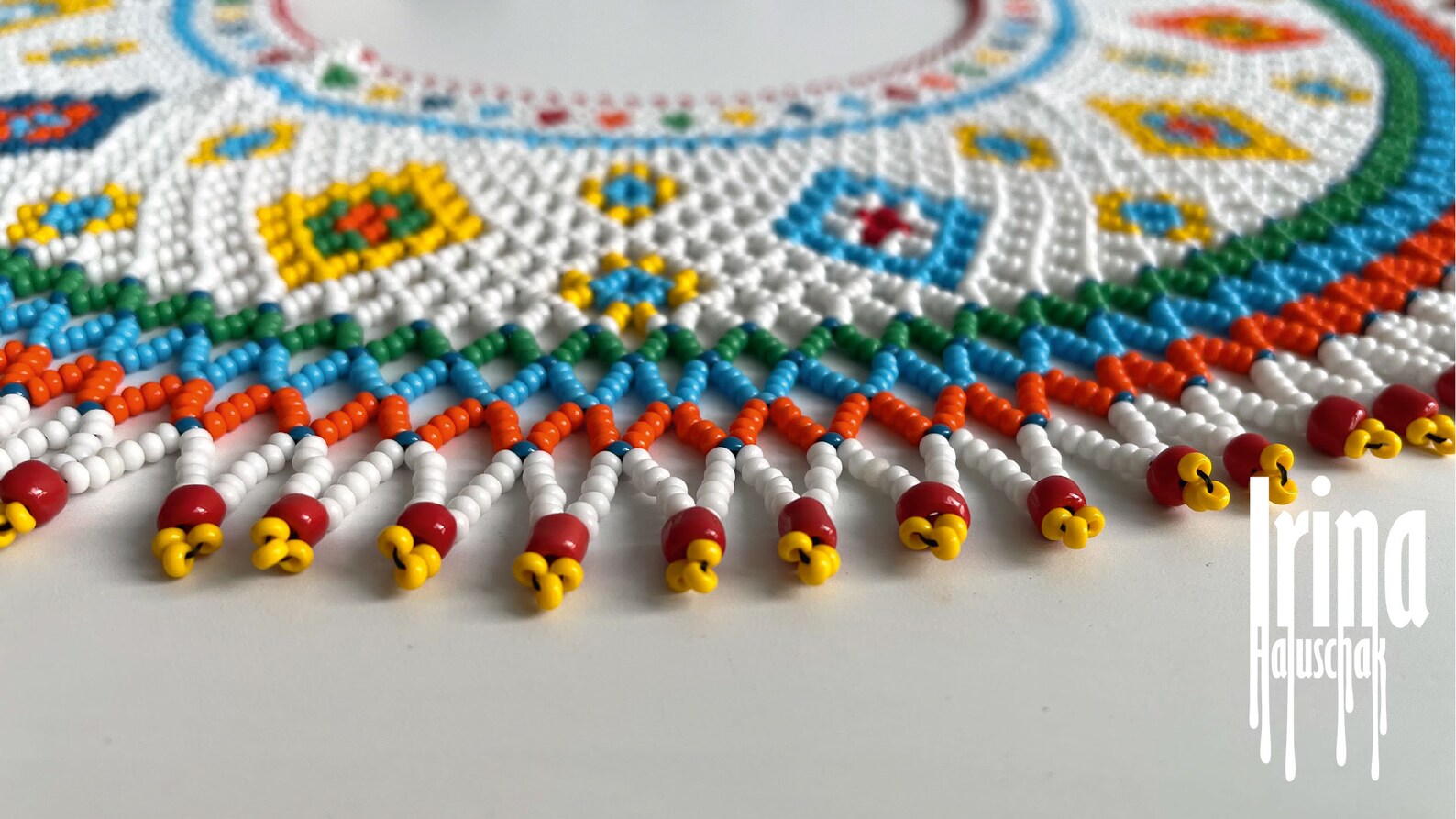 Ukrainian Traditional Necklace Beaded Collar Lemko Kryza - Etsy