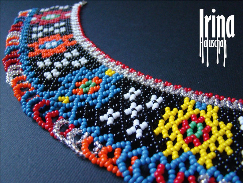 Traditional Ukrainian Jewelry Ukraine Beaded Necklace Boho - Etsy
