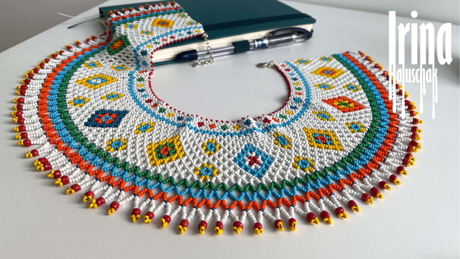 Ukrainian Traditional Necklace Beaded Collar Lemko Kryza Ukraine ...
