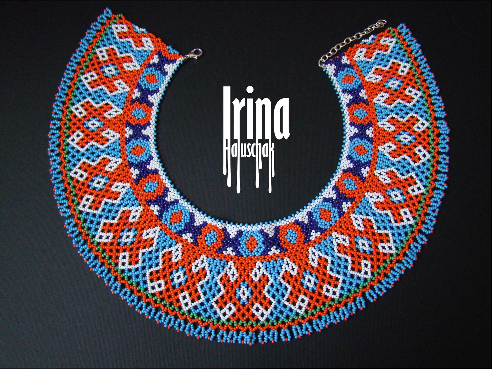 Ukraine Jewelry Beaded Necklace Sylyanka Seed Bead Collar Bead - Etsy