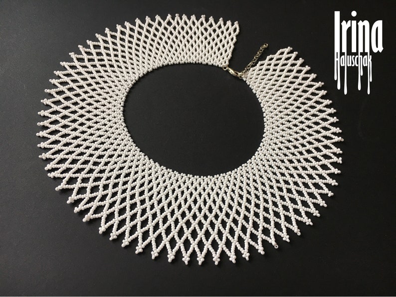 RBG Collar Necklace Ginsburg Beaded Jewelry Seed Bead Collar | Etsy