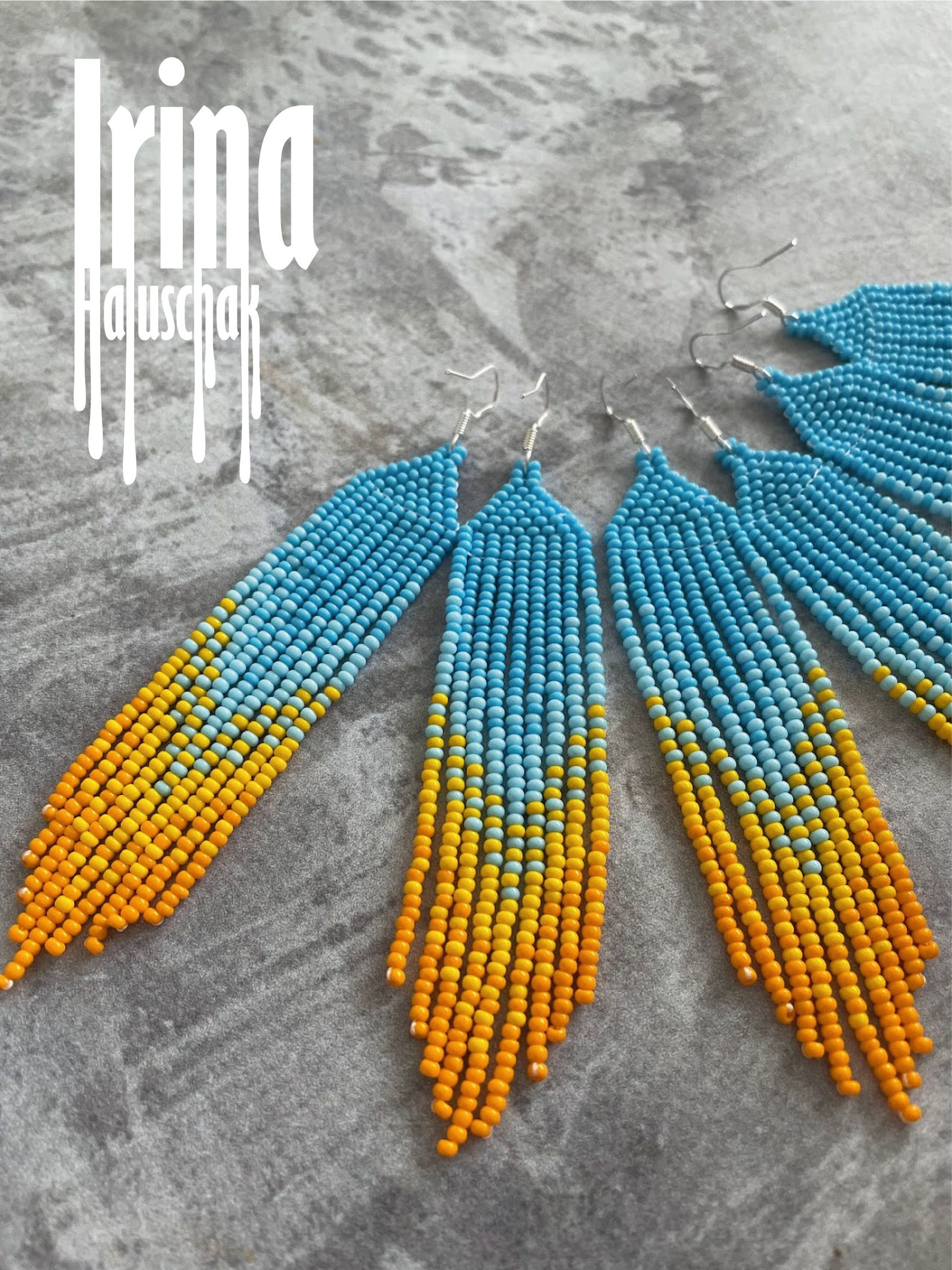 Beaded Earrings Seed Bead Earrings Boho Earrings Fringe - Etsy