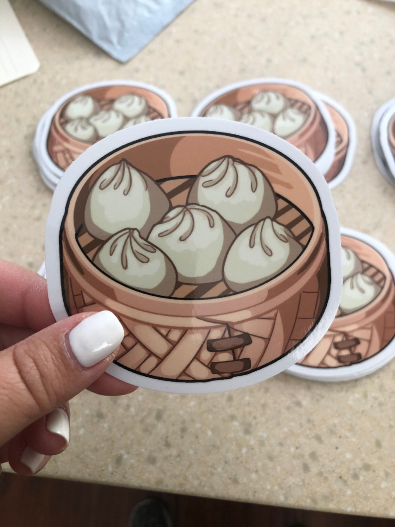 Sticker Dumpling Sticker Dim Sum Sticker Water Bottle - Etsy