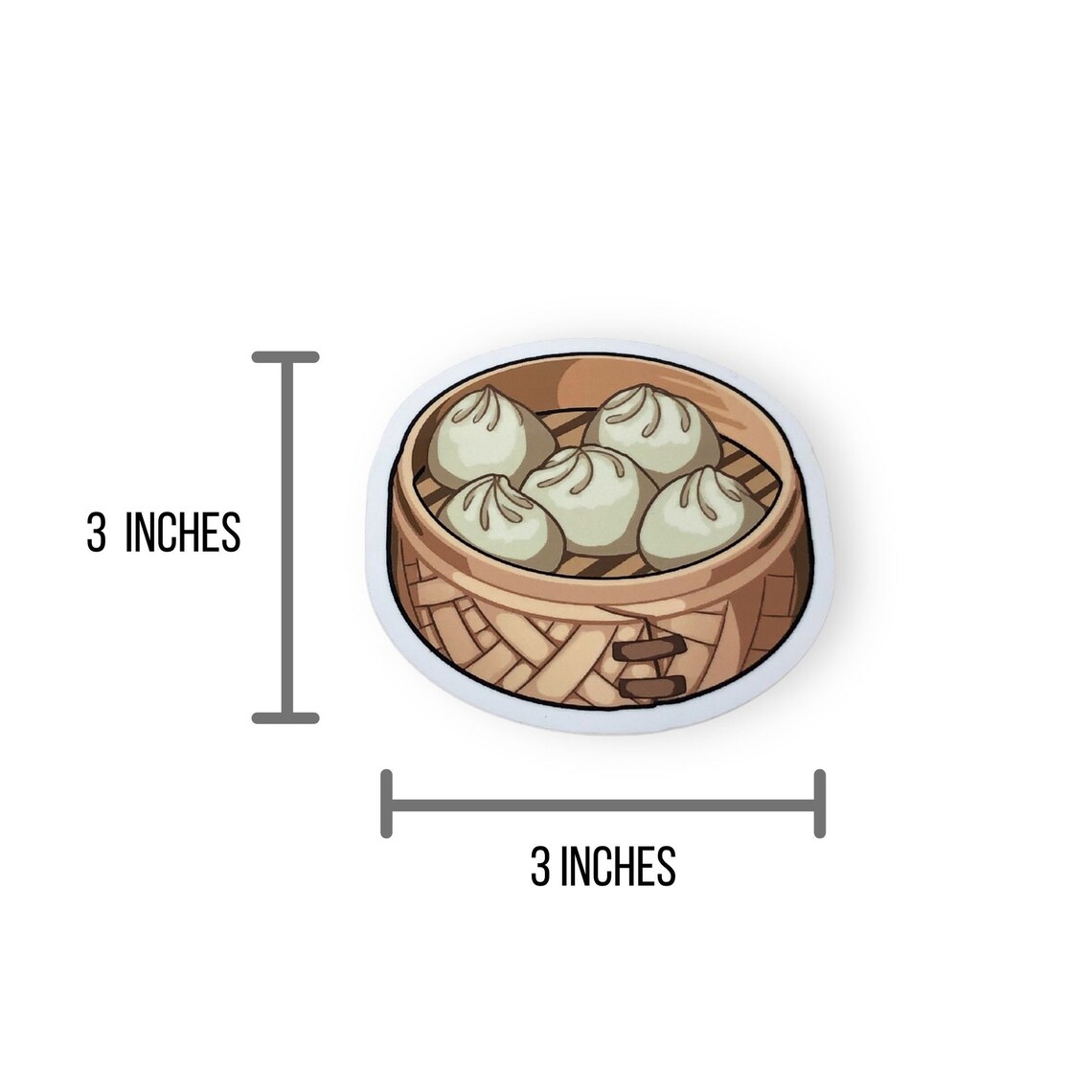Sticker Dumpling Sticker Dim Sum Sticker Water Bottle - Etsy