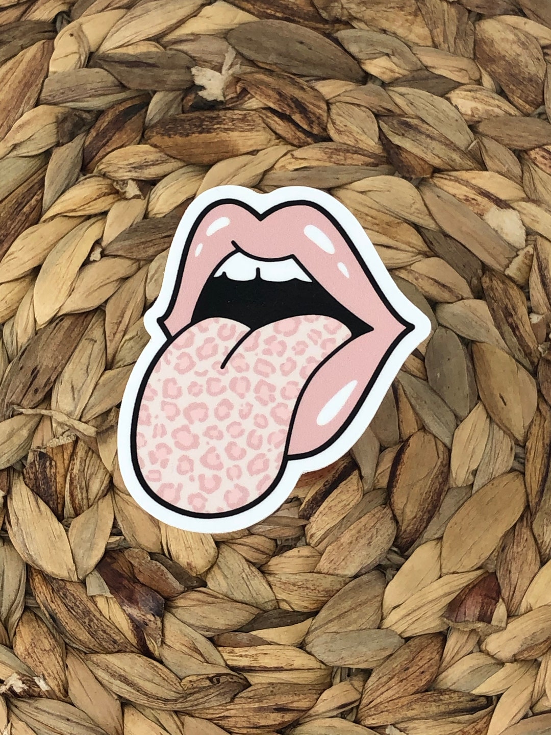 Sticker Cheetah Sticker, Cheetah Print Lips, Cheetah Print, Beige ...