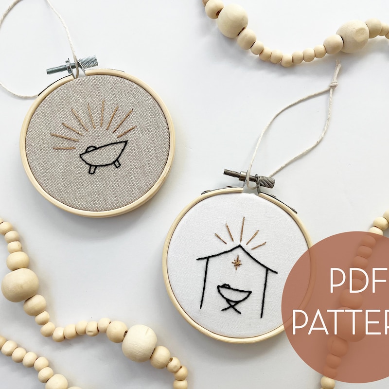 Nativity Embroidery - Etsy