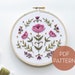 April Floral Embroidery Pattern // Daisy Embroidery Pattern // DIY ...
