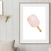 Watercolor Pickleball Paddle Art Print, Pickleball Paddle Wall Decor ...