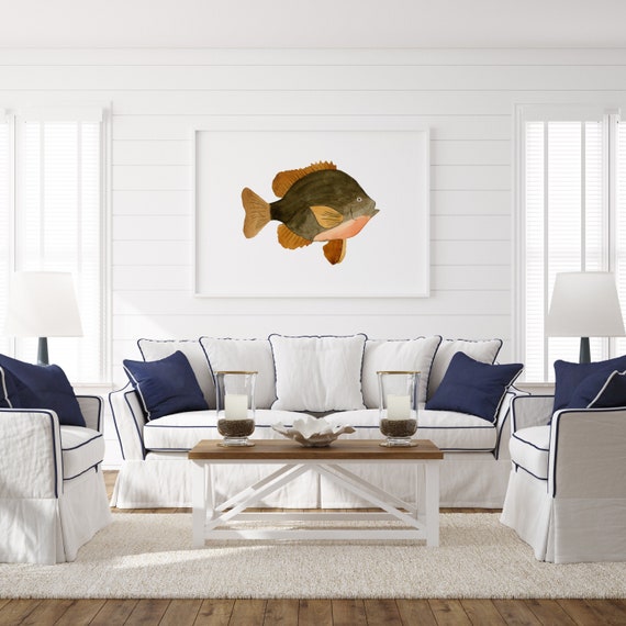 Bluegill Print Bluegill Wall Art Watercolor Bluegill - Etsy UK