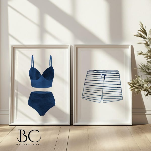 Bathing Suit Art - Etsy