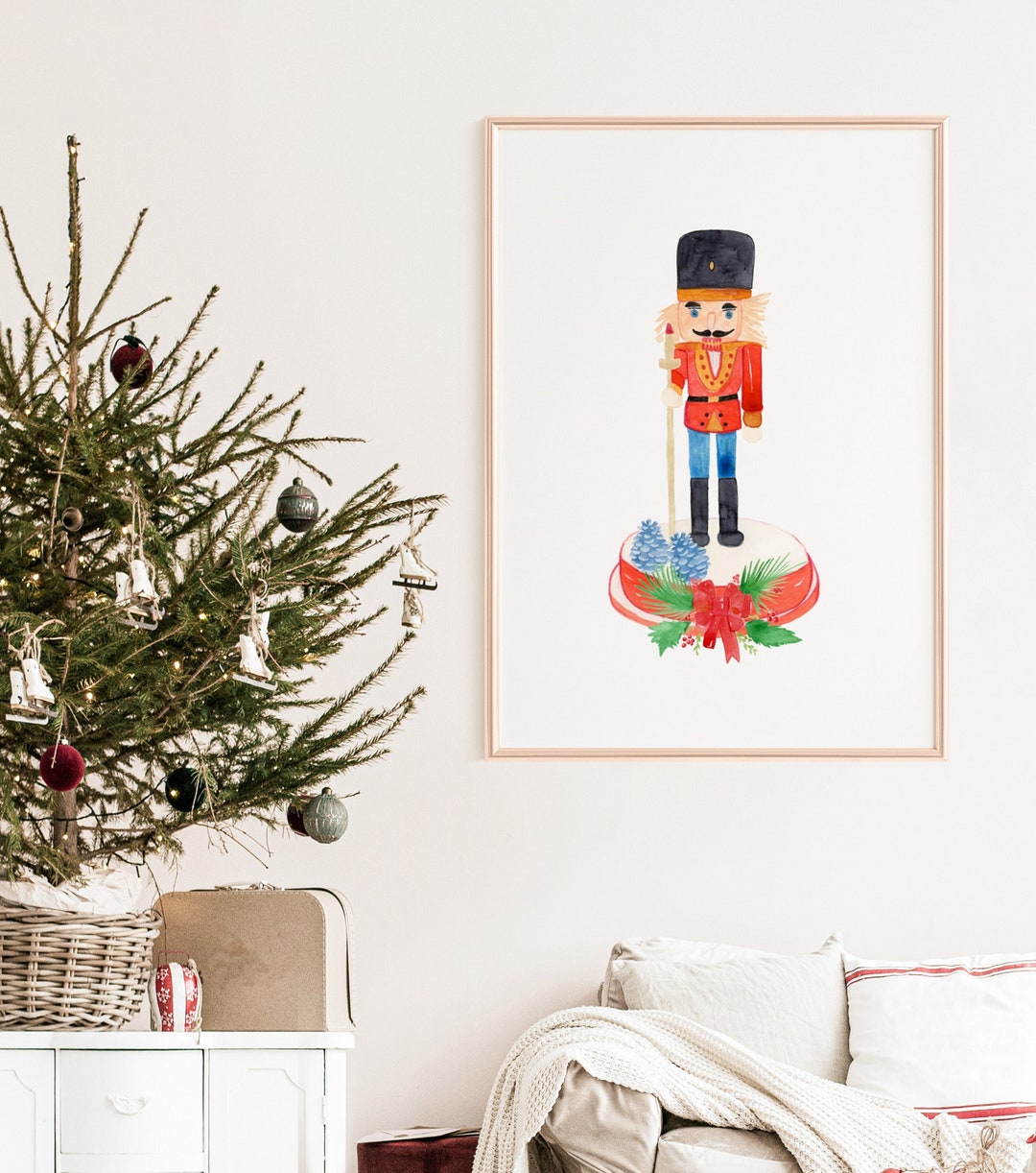 Watercolor Nutcracker Art Print, Nutcracker Wall Art, Nutcracker ...