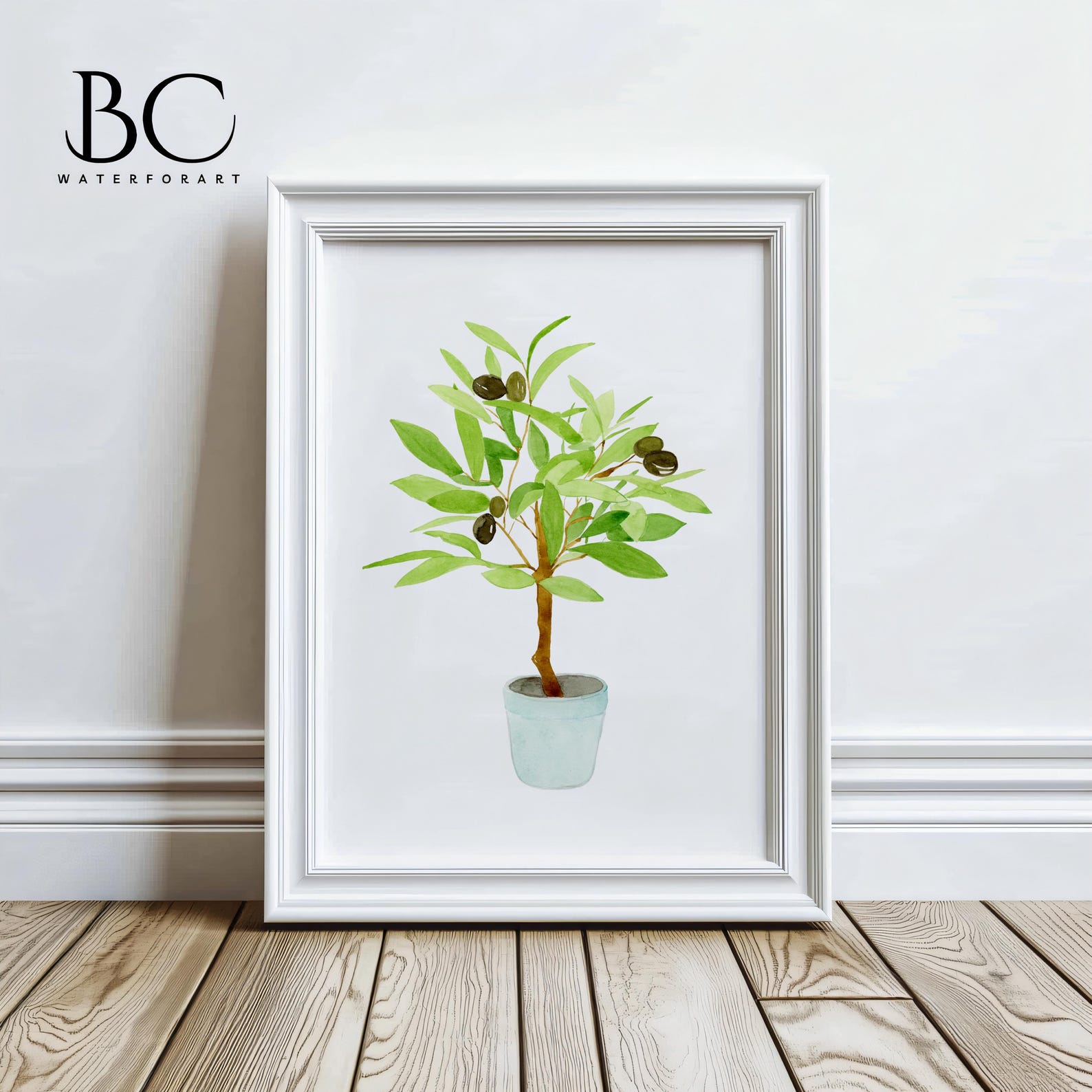 Watercolor Olive Tree Print: Kitchen Wall Art - Etsy