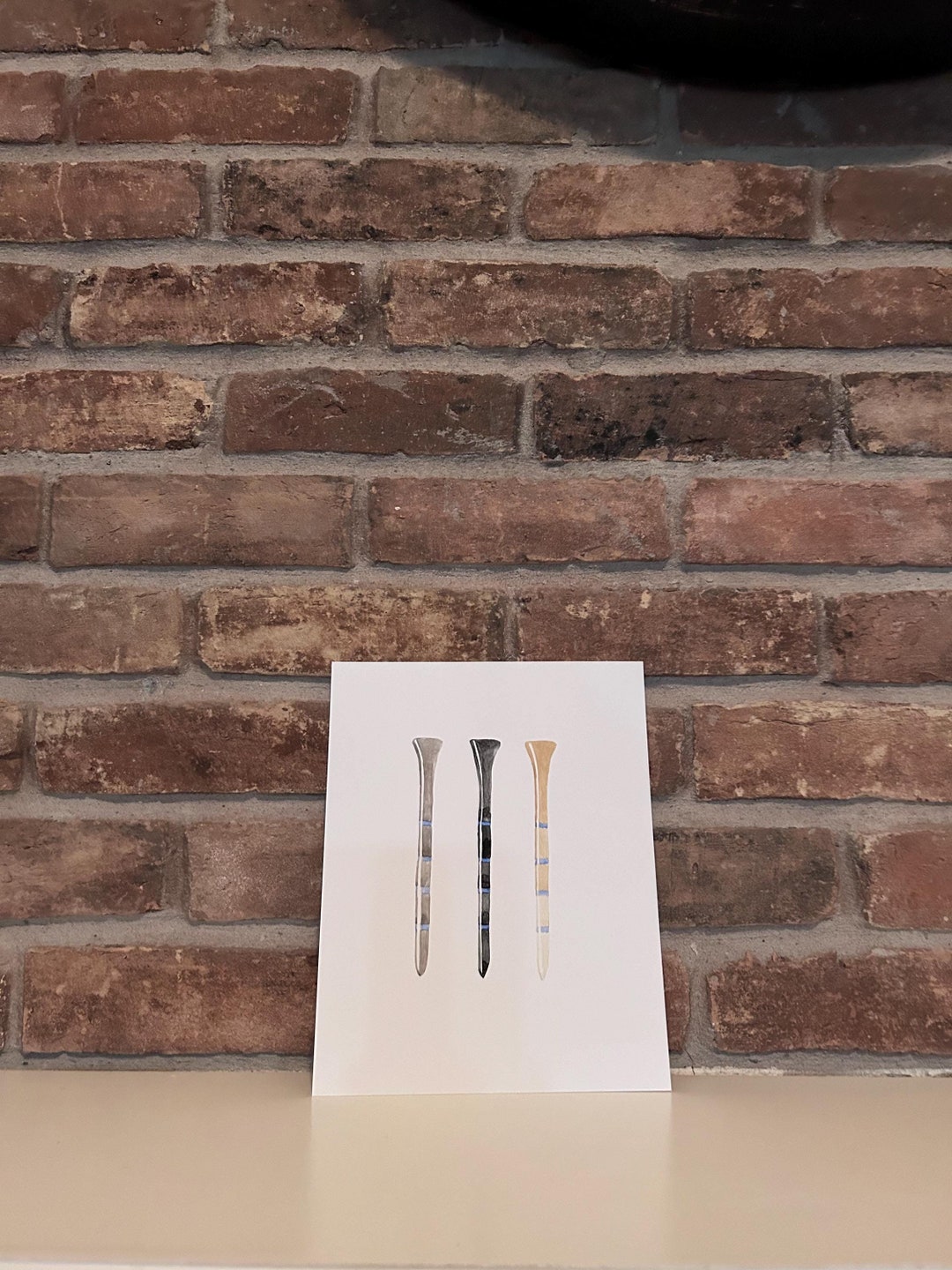 Watercolor Golf Tees Print, Watercolor Golf Poster, Golf Art, Golf Gift ...