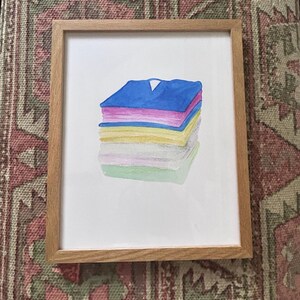 Watercolor Laundry Room Art Print, Laundry Basket Art, Perfect Laundry ...