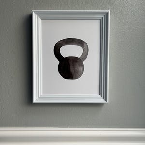 Watercolor Kettlebell Art Print, Perfect Fitness Wall Art, Gym Lover ...