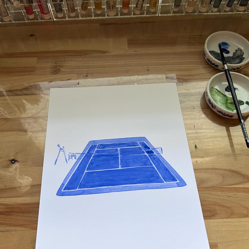 Tennis Art - Etsy