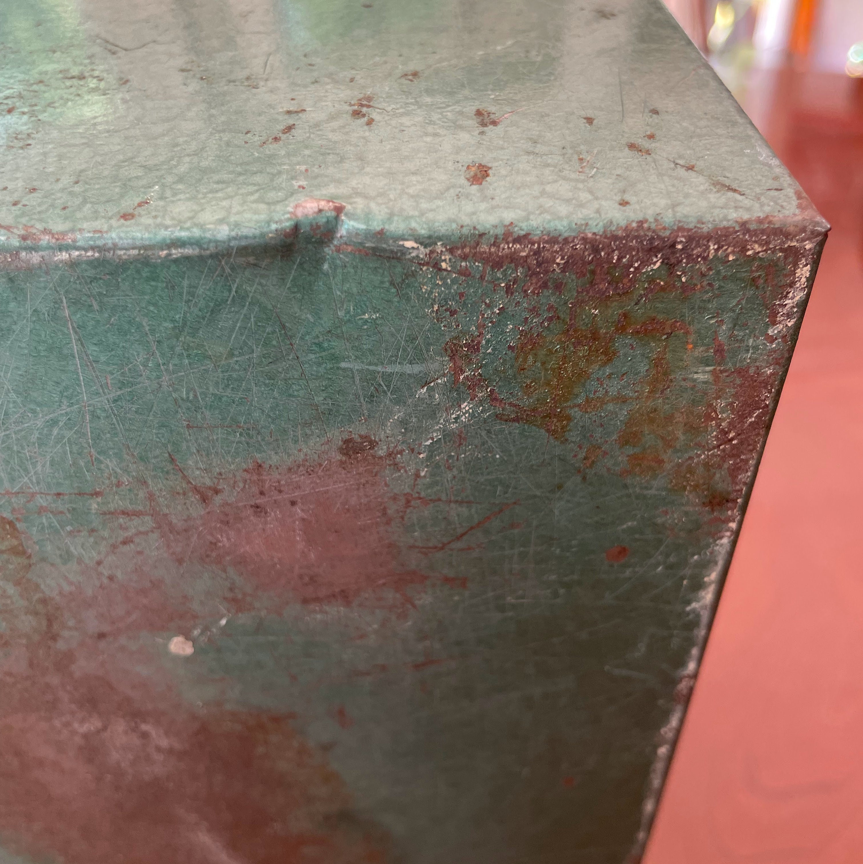 Vintage Metal File Box Hamilton Porta-file Green Lock Box Key Missing ...