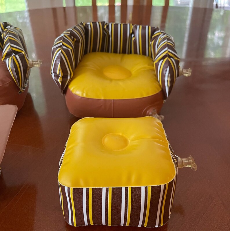 Vintage Blow up Doll Furniture Vintage Zee Toys 1977 Puff'n Play Den ...