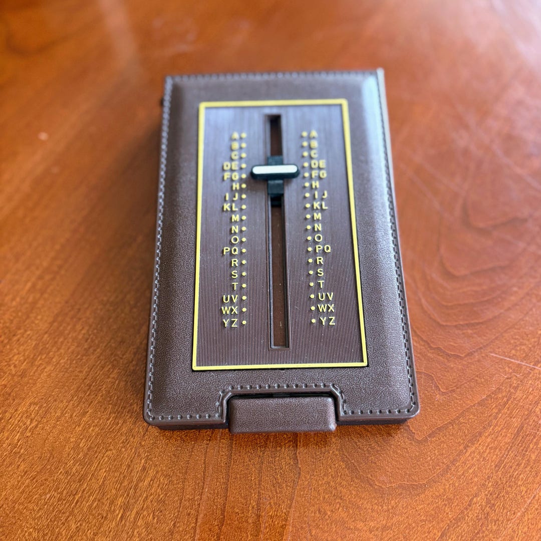 Vintage Brown Address Index – Retro Rolodex-style Desk Organizer - Etsy