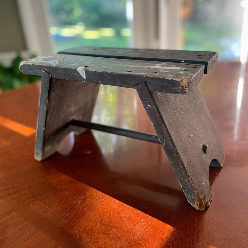 Primitive Wooden Stool - Etsy