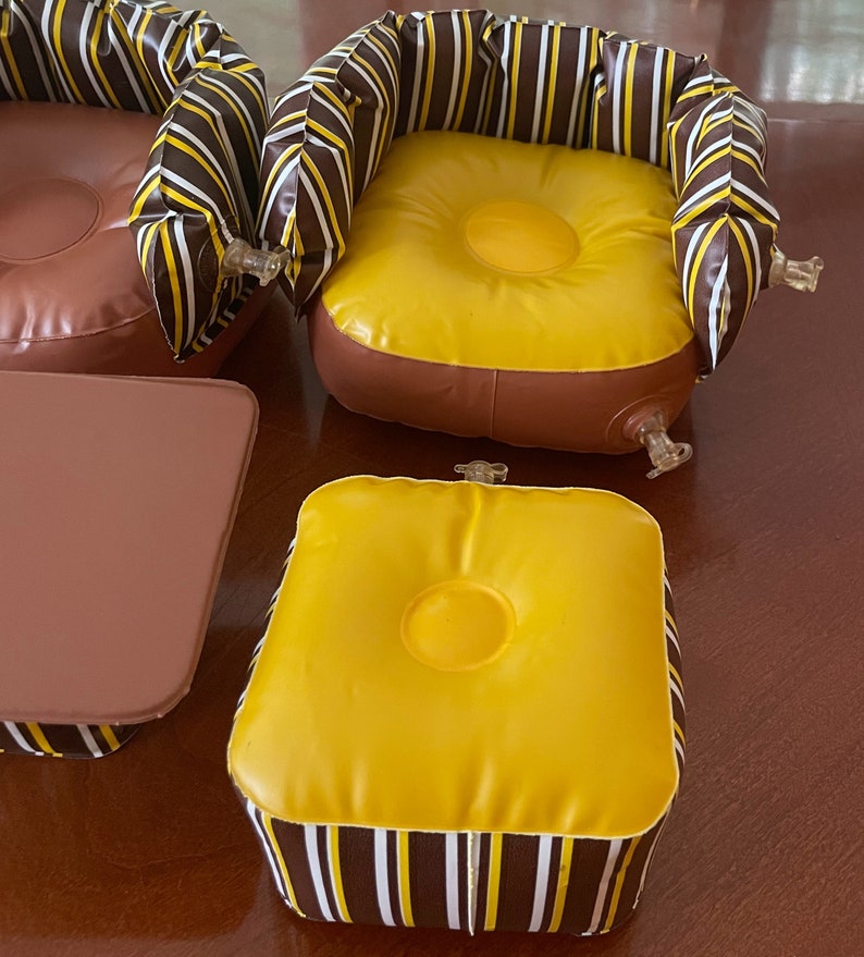 Vintage Blow up Doll Furniture Vintage Zee Toys 1977 Puff'n Play Den ...