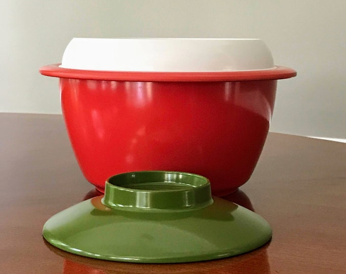 Vintage Ice Bucket, Kenro Melmac, Insulated Bowl, Wine Bucket, Tri-tone ...