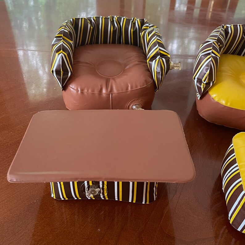Vintage Blow up Doll Furniture Vintage Zee Toys 1977 Puff'n Play Den ...