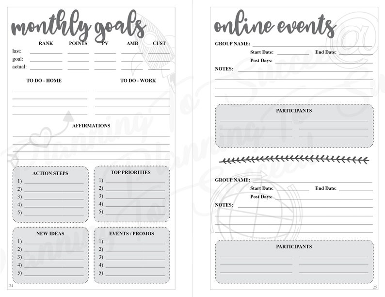 Double - Plexus Planner and IPA Tracker - Etsy