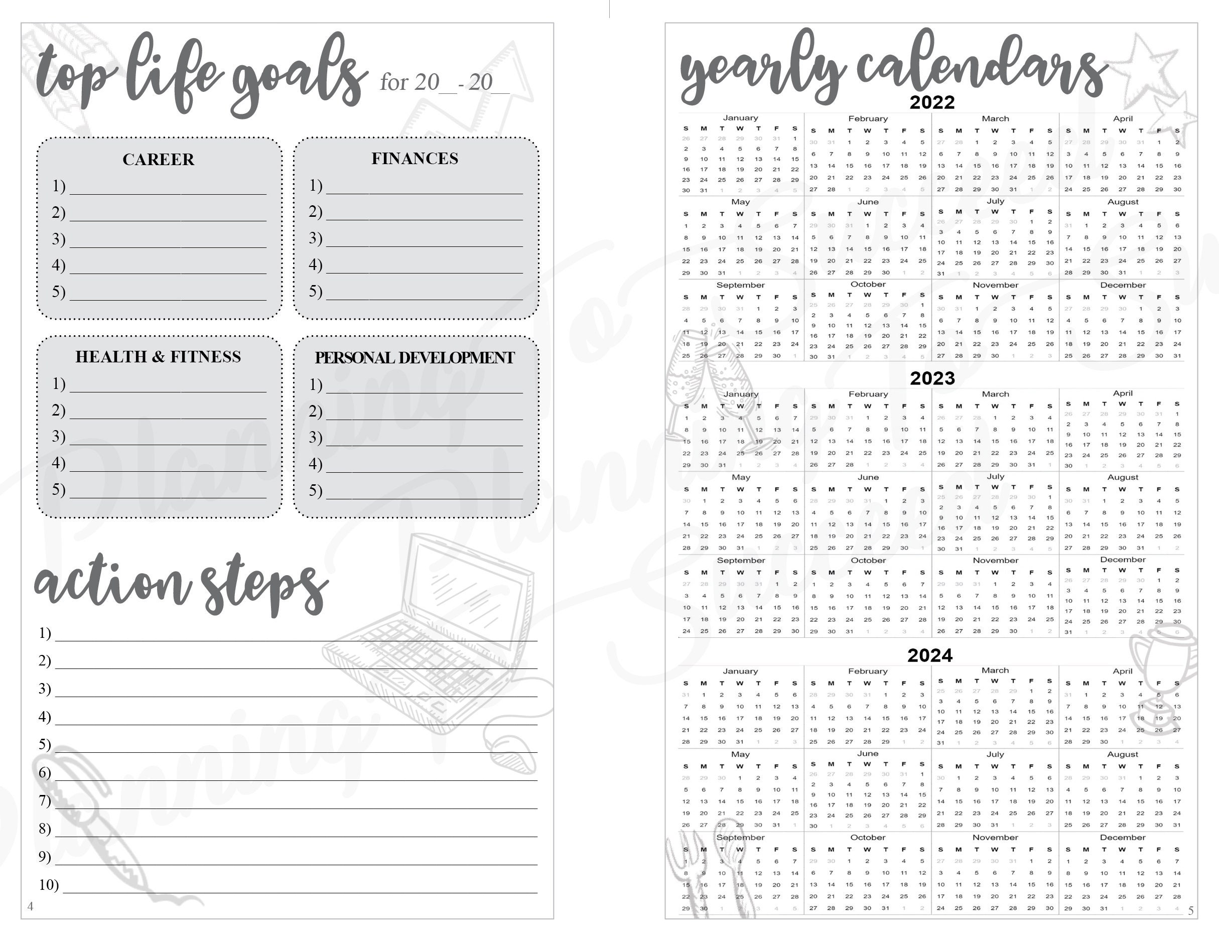 Double Plexus Planner and IPA Tracker - Etsy