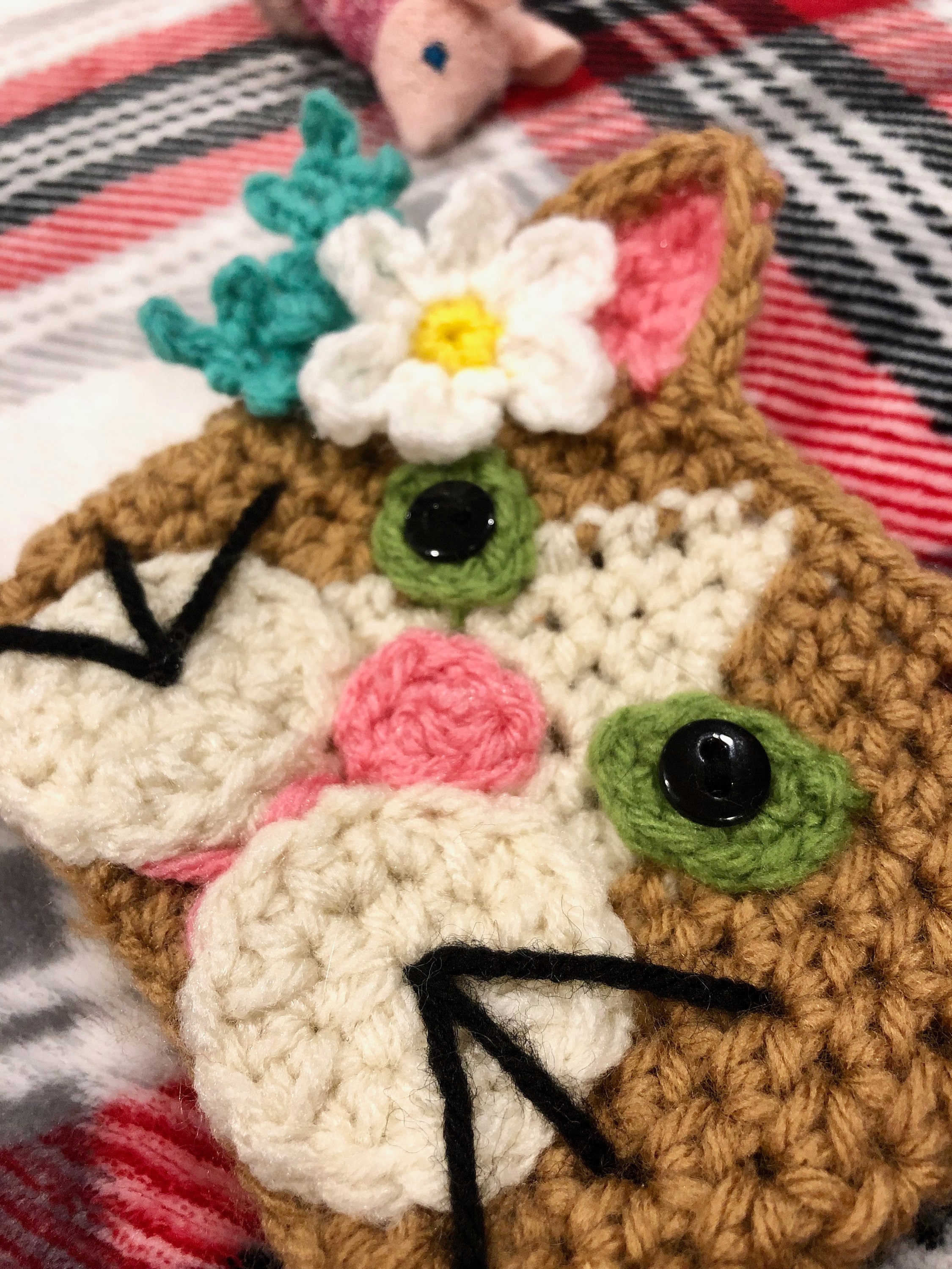 Tuxedo Kitten Crochet Coffee Cup Cozy Pattern, Cat Coffee Tumbler Cozy ...
