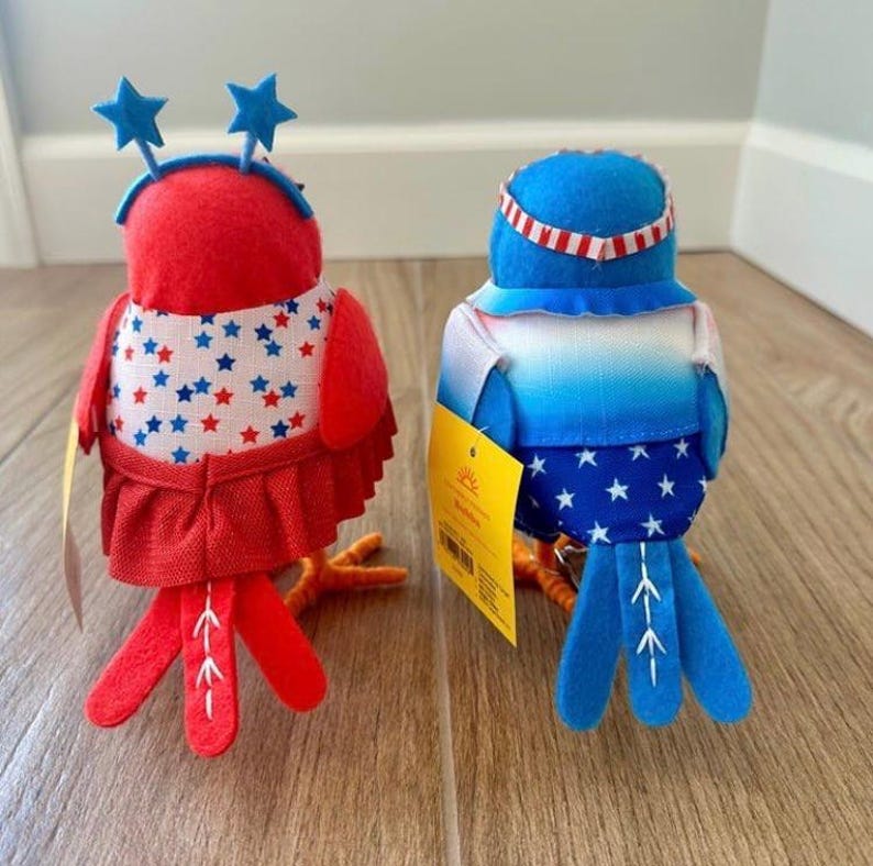 2024 Sun Squad Featherly Friends Birds Summer Decor Pair - Starla ...