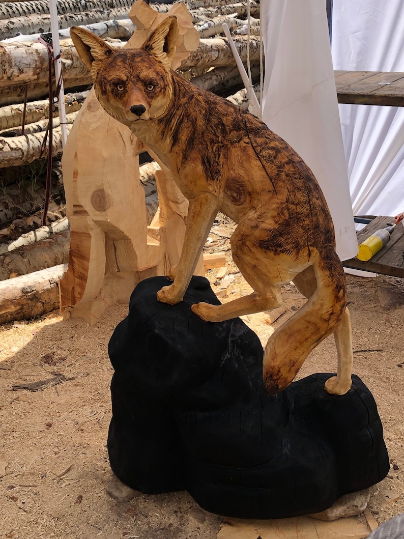 Life-size Coyote Center Piece Sculpture - Etsy