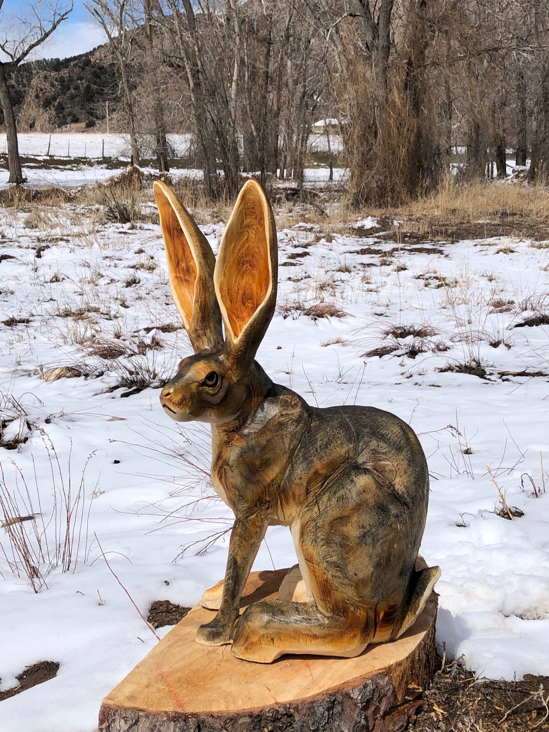 Jack Rabbit Accent Sculpture - Etsy