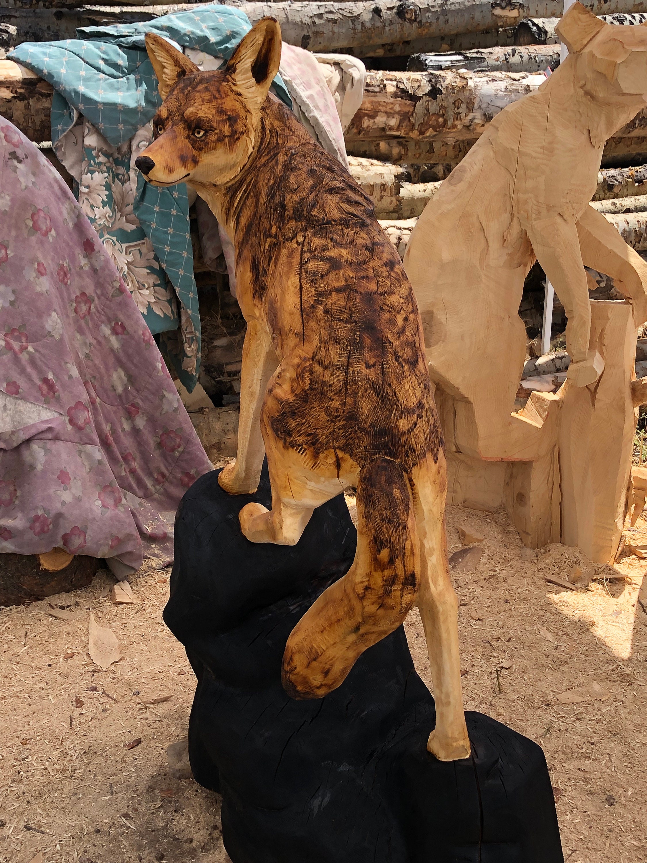 Life-size Coyote Center Piece Sculpture - Etsy
