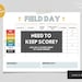 Field Day Invitation Digital Invitation Birthday Canva Template ...