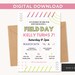 Field Day Invitation | Digital Invitation Birthday | Canva Template ...