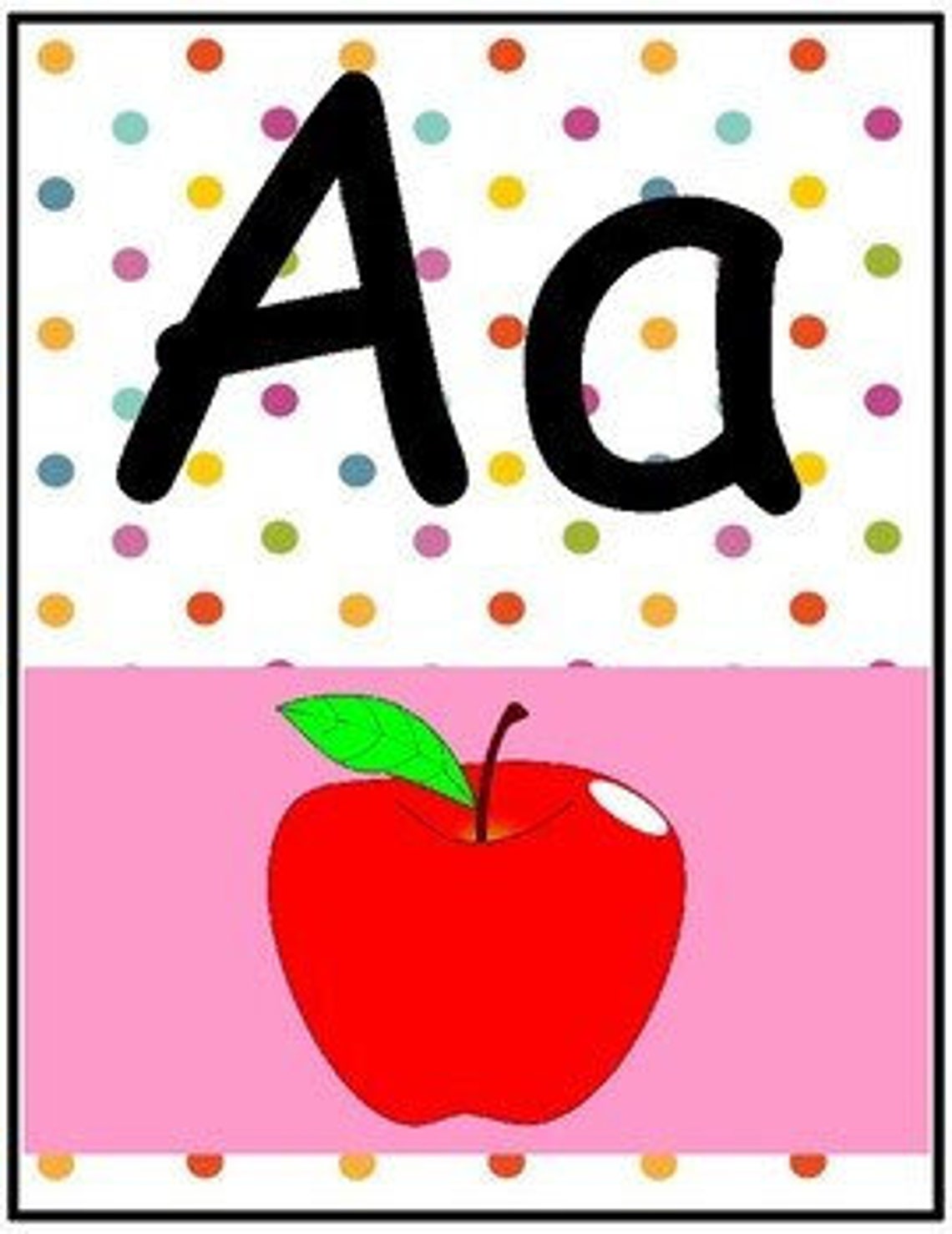 Pastel Polka Dot Alphabet Posters for Classroom - Etsy