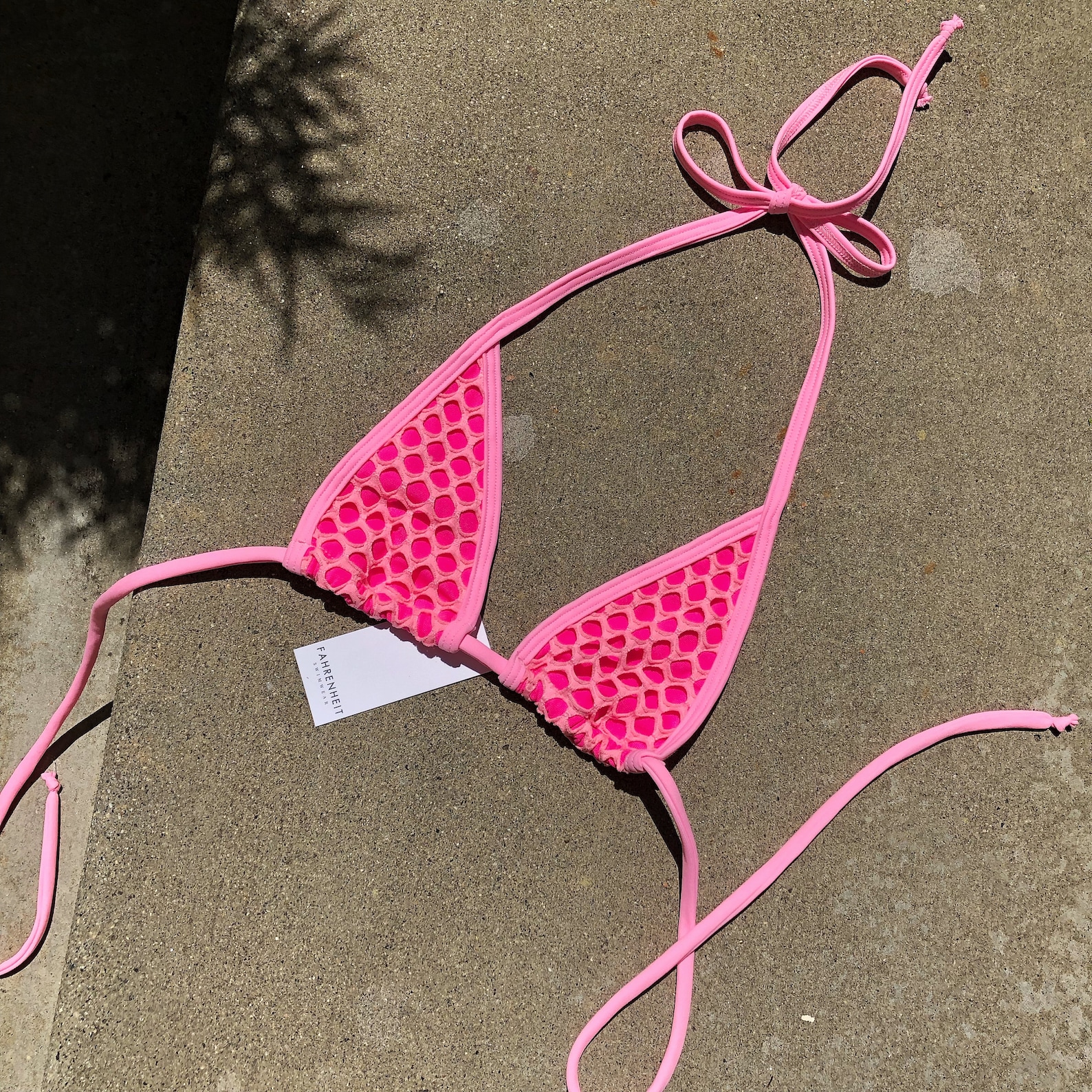 Pink Net Extreme Micro Bikini Top Bubblegum Pink Fish Net - Etsy