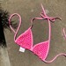 Pink Net Extreme Micro Bikini Top Bubblegum Pink Fish Net - Etsy