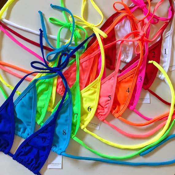 Extrême micro String triangle bikini top-sexy minuscule micro - Etsy France