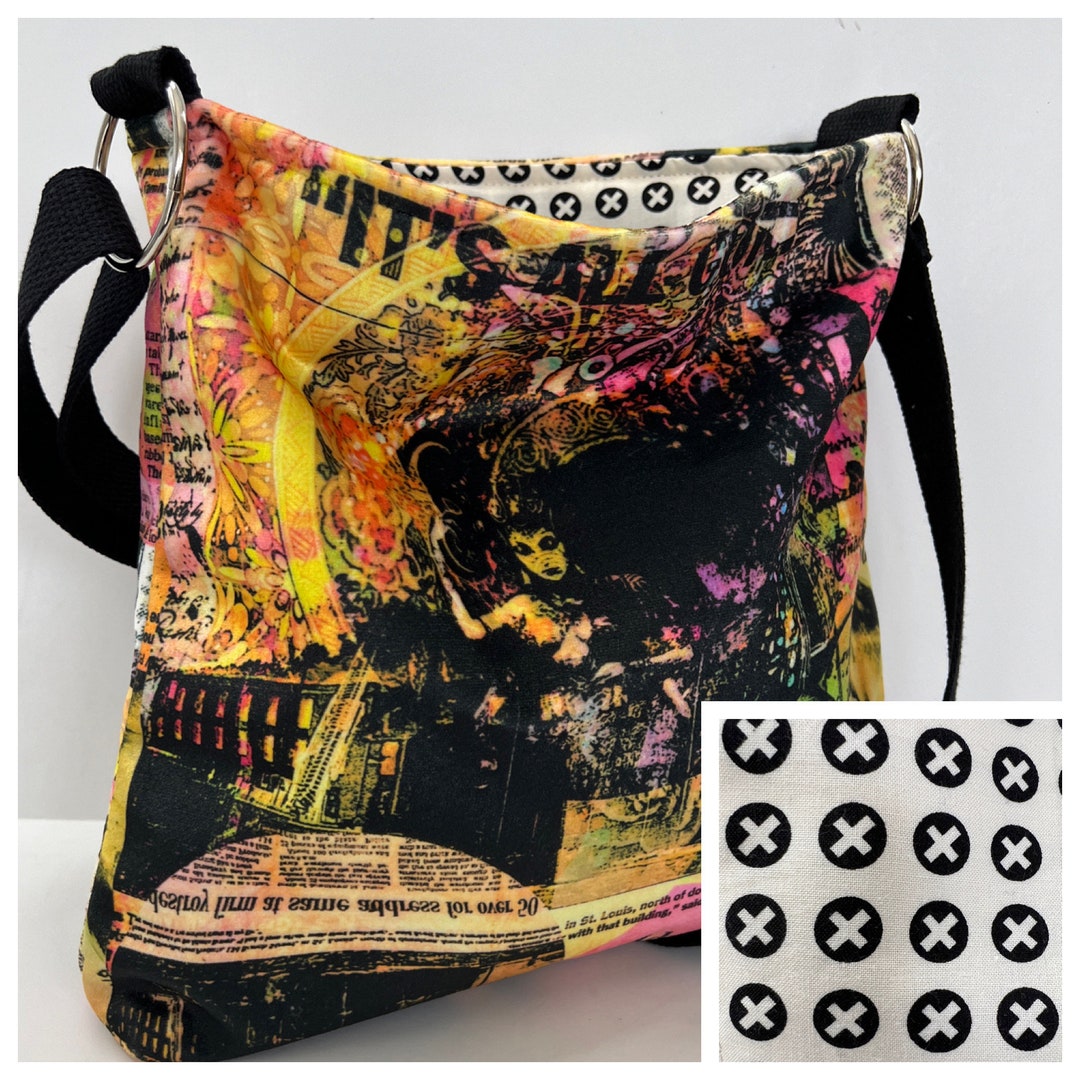 Velvet Crossbody Purse, Washable Cloth Purse, Fabric Shoulder Purse ...