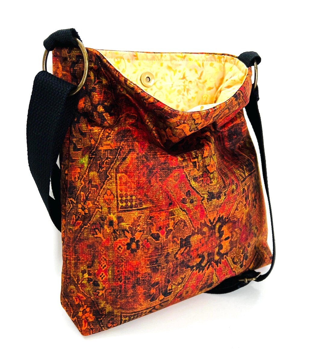 Velvet Crossbody Bag, Washable Cloth Shoulder Purse, Foldable Velvet ...