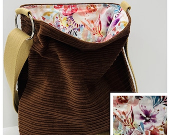 Denim Crossbody Purse, Washable Purse, Over the Shoulder Purse ...