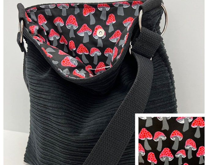 Crossbody Purse, Corduroy Purse, Washable Purse, Over the Shoulder ...