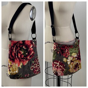 Linen Crossbody Purse, Over the Shoulder Purse, Washable Bag, Foldable ...