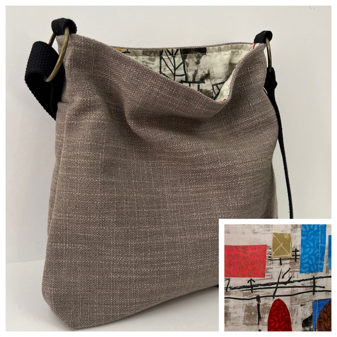 Linen Crossbody Purse Washable Cloth Purse Over the Shoulder - Etsy