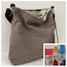 Linen Crossbody Purse Washable Cloth Purse Over the Shoulder - Etsy
