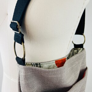 Linen Crossbody Purse Washable Cloth Purse Over the Shoulder - Etsy